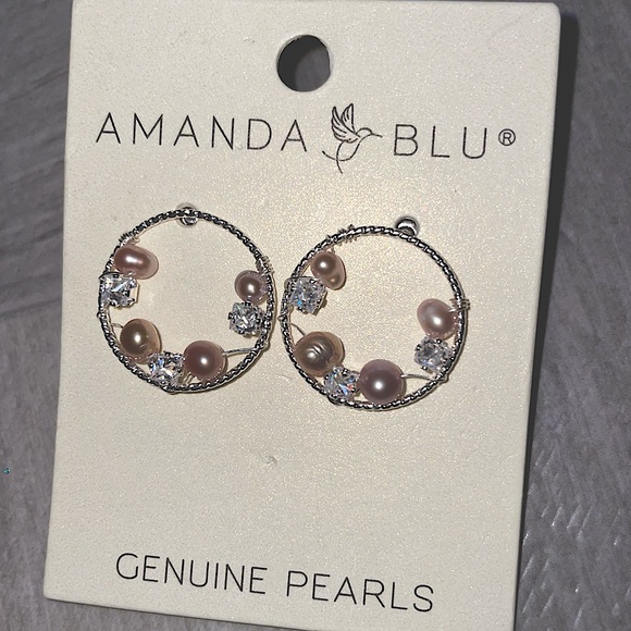 Amanda Blu | Jewelry | New Silver Amanda Blu Genuine Pearl Wire Wrapped ...